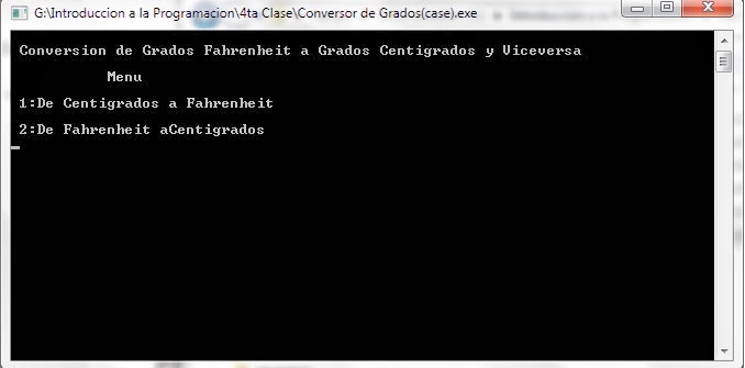 Introducción ala Programación: Case (Programa Adjunto)