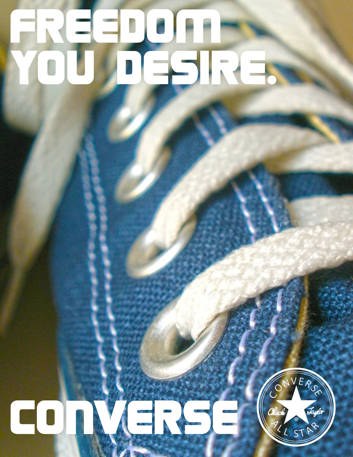 Converse Re-brand.: Mockups of Magazine Ad