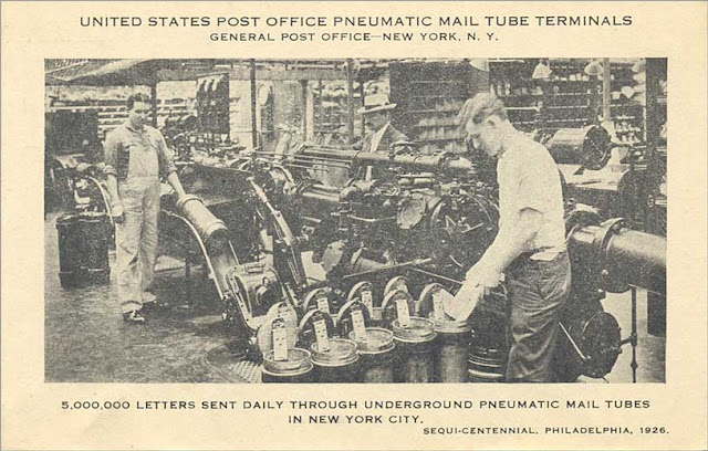 POSTCARDY: the postcard explorer: Pneumatic Mail Tubes
