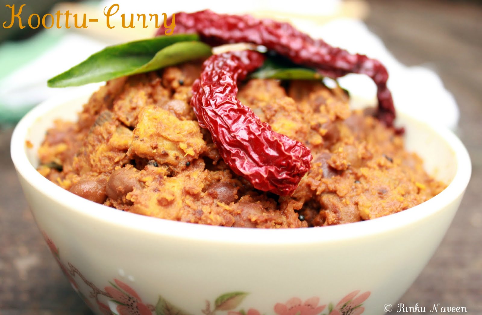 Rinku's Kitchen Treats: Koottu-Curry/ Roasted Coconut with Yam ...