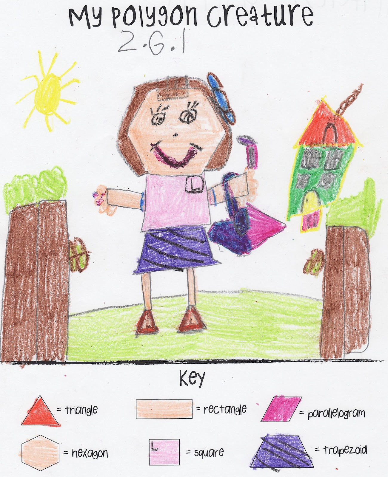 Mrs. Heeren's Happenings: Math Freebies! - Polygon Creatures & Name ...