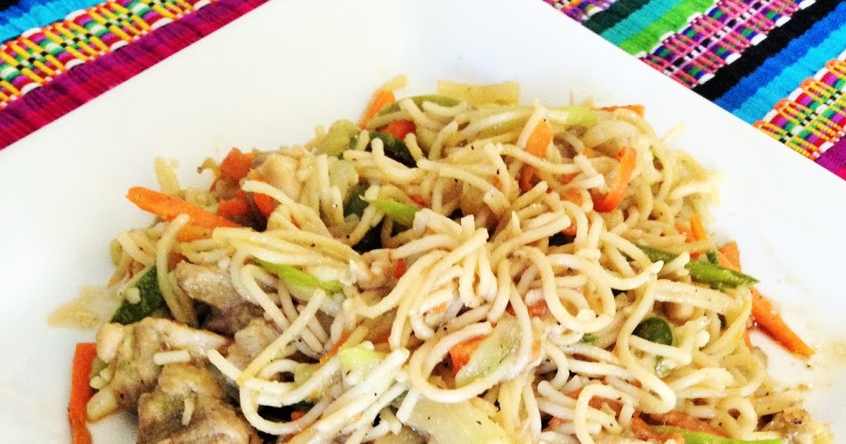 Chow Mein Guatemalteco Receta ~ Recetas Con Sabor Latino
