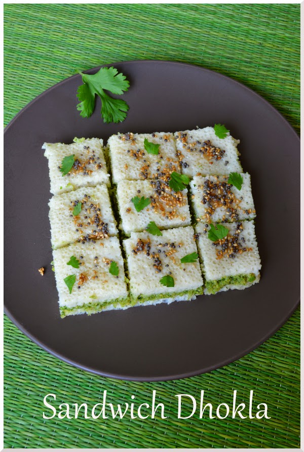 Veggie Platter: Sandwich Dhokla