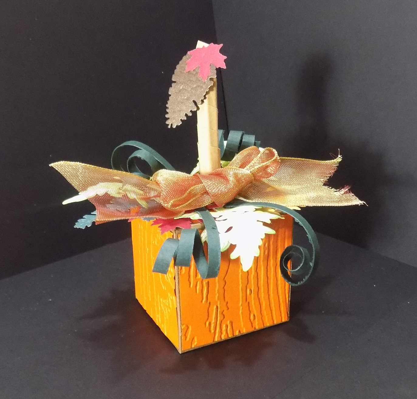 Shoe Girls Cards: Punch Board Pumpkin