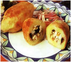 Papas rellenas con pollo | RECETAS DE COMIDAS PERUANA