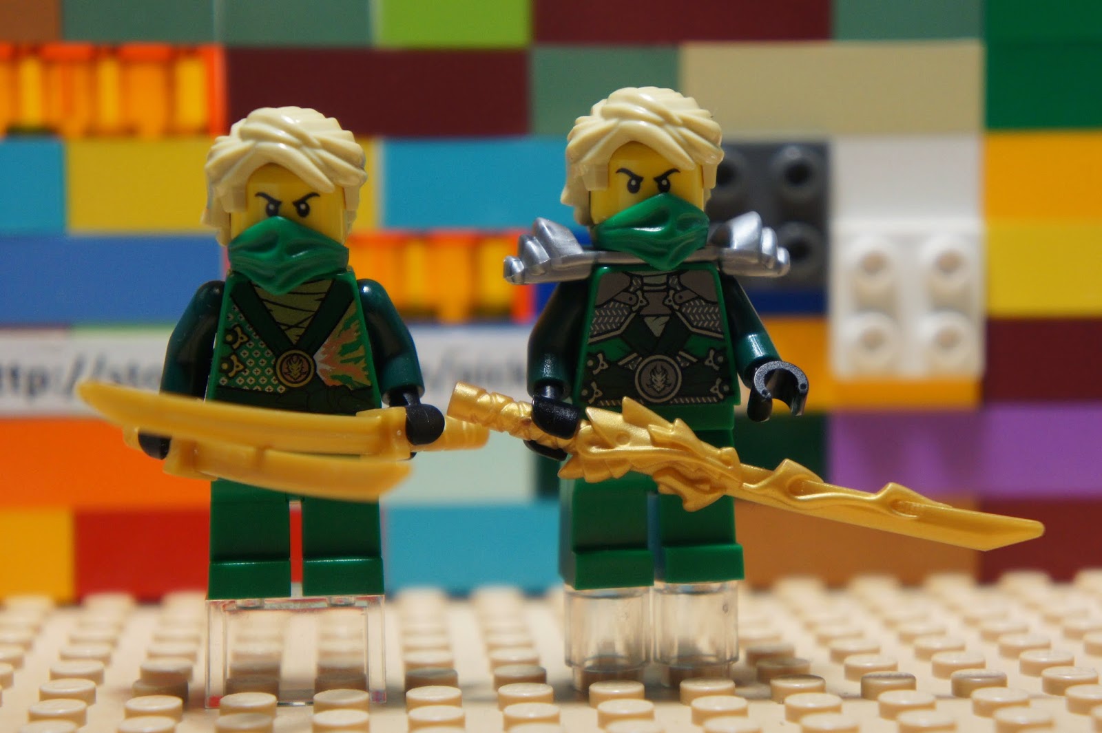 LEGO Ninjago 2x LLOYD GARMADON Green Ninja Minifigures + Samurai ...
