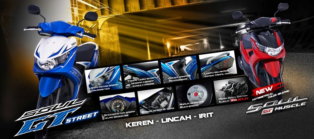 Spesifikasi & Harga Kredit Yamaha Soul GT Muscle | Kredit Motor Yamaha ...