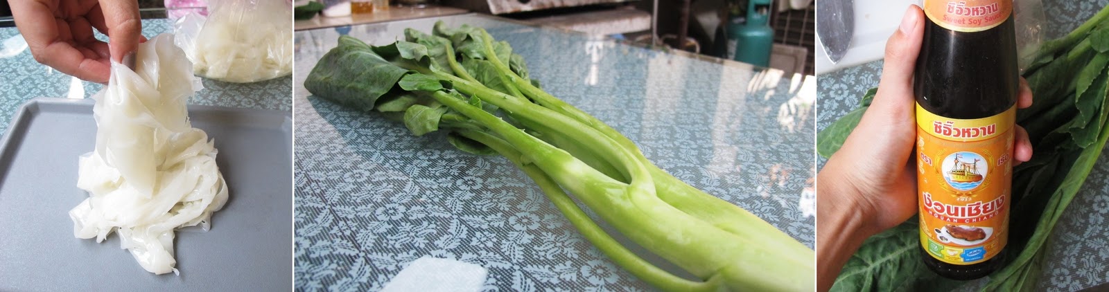 KitchenAholics: Thai Style Noodles in Gravy (Rad Na, Lard Nar)