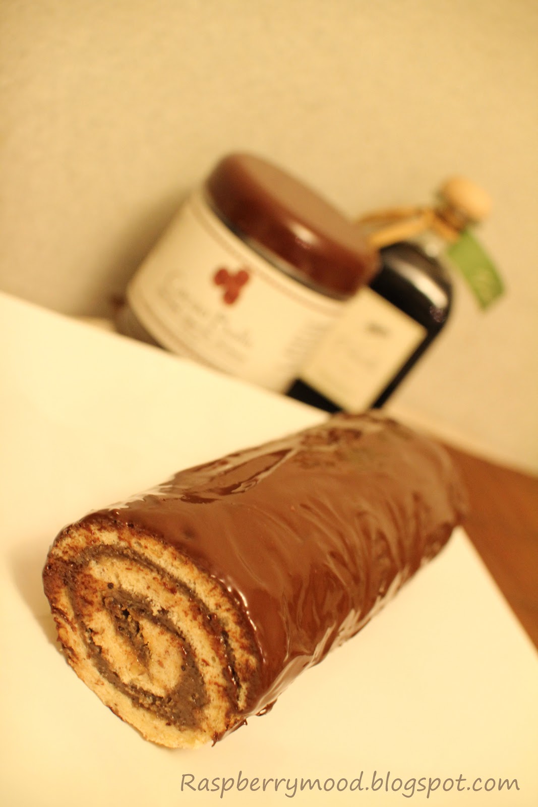 Raspberry mood: Миндально-шоколадный рулет