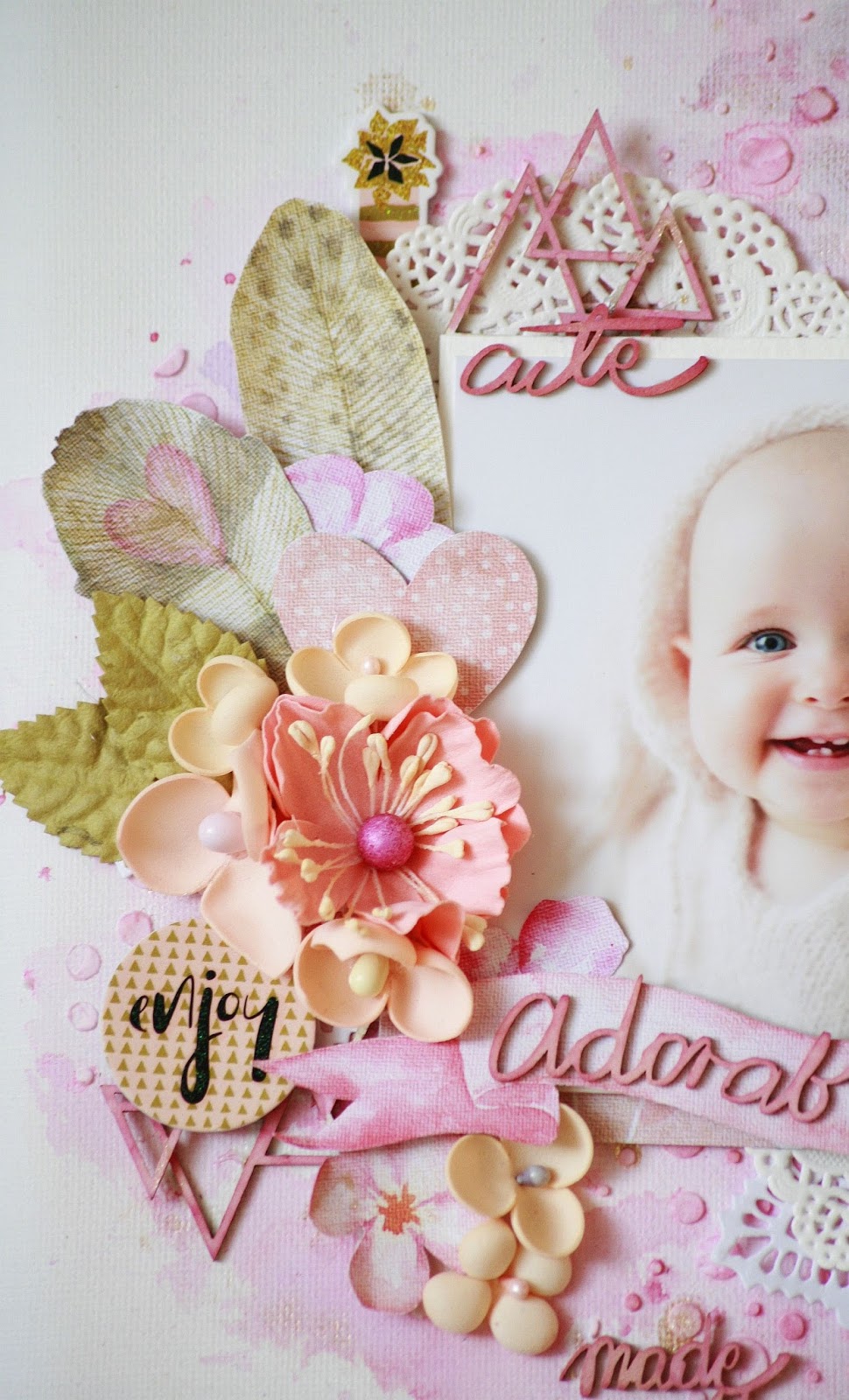 14 Craft Bar: Flowery cute baby canvas