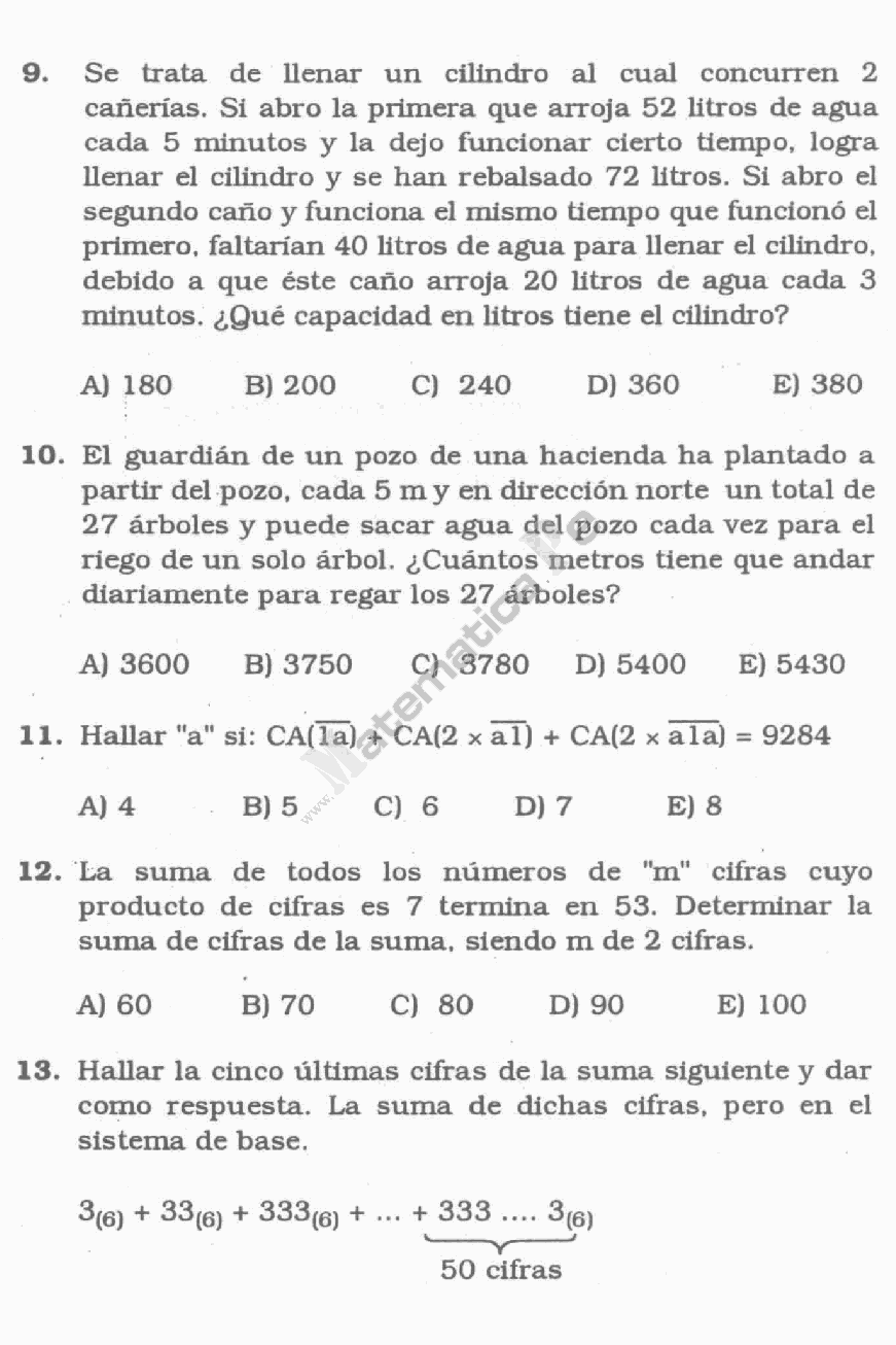 CUATRO OPERACIONES EJERCICIOS RESUELTOS PDF ARITMÉTICA PREUNIVERSITARIA ...