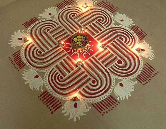Diwali Rangoli | Chukkala Muggulu | Diwali Muggulu | Rangoli Designs ...