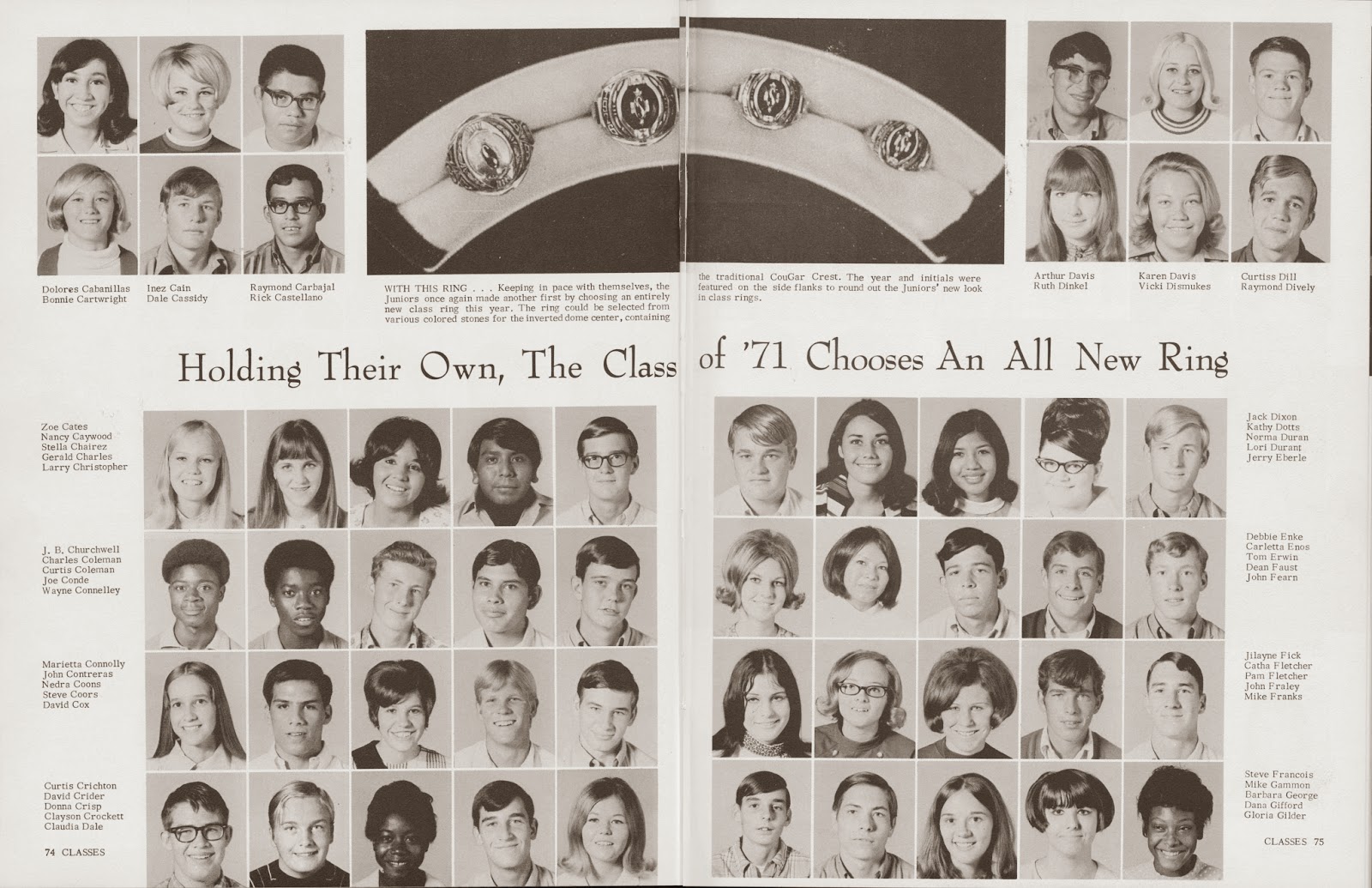 Casa Grande Union High School: Class of 1971 Juniors