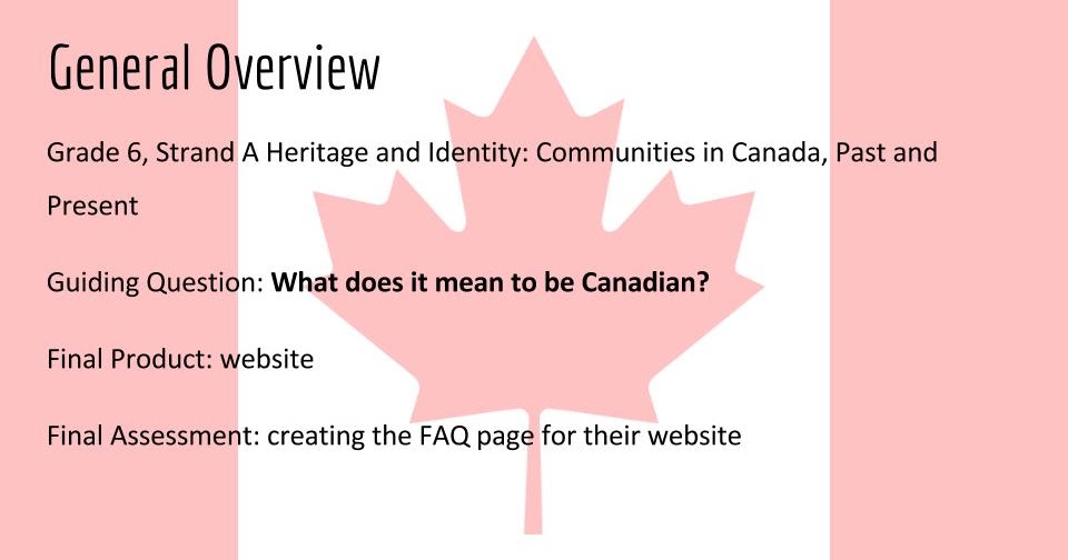 Communities in Canada, Past and Present