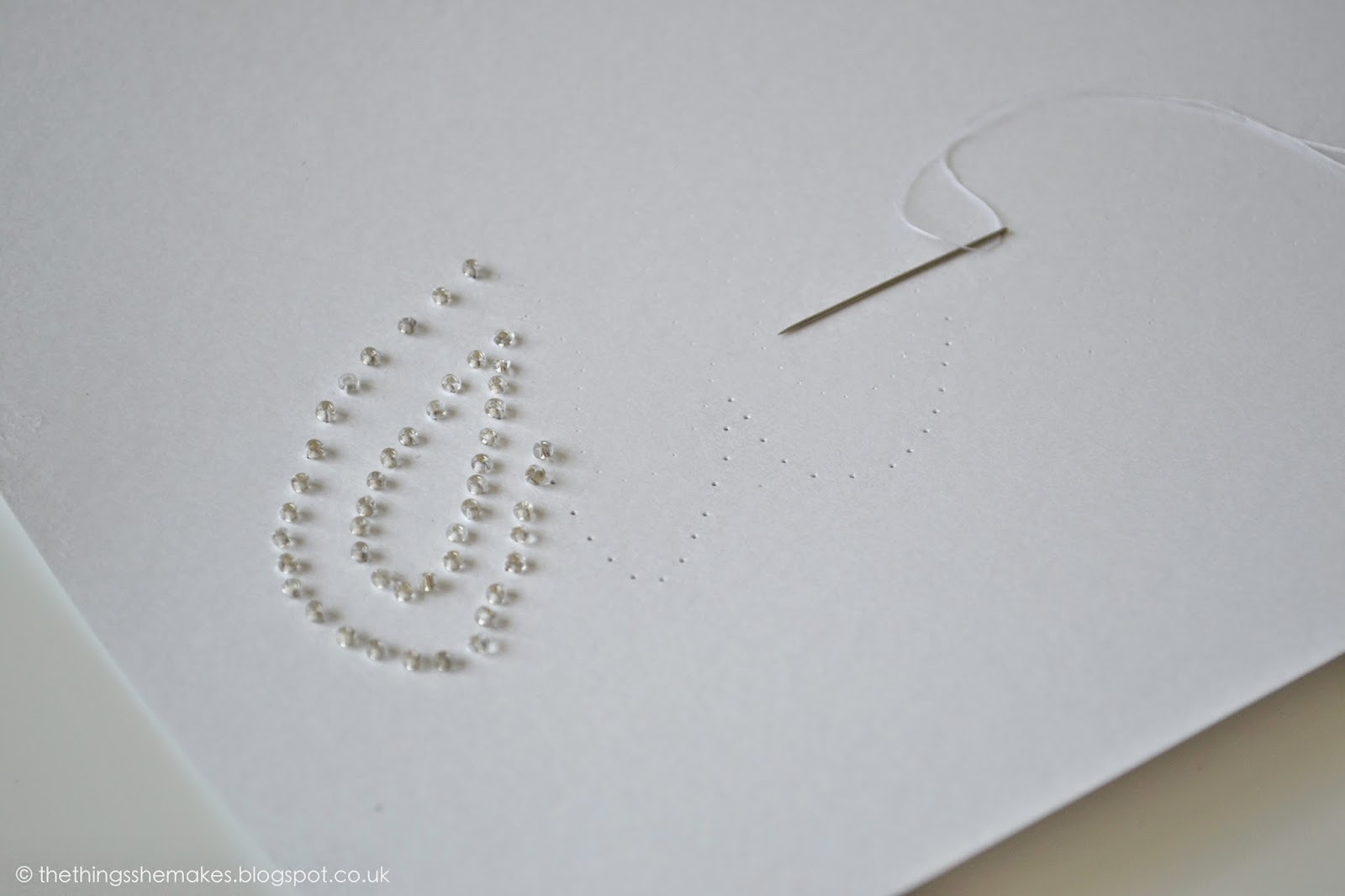 Bead and Thread Word Art | The Things She Makes