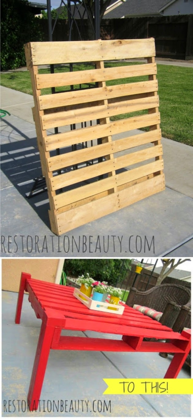 Diy Outdoor Pallet Table - Diy Fun World
