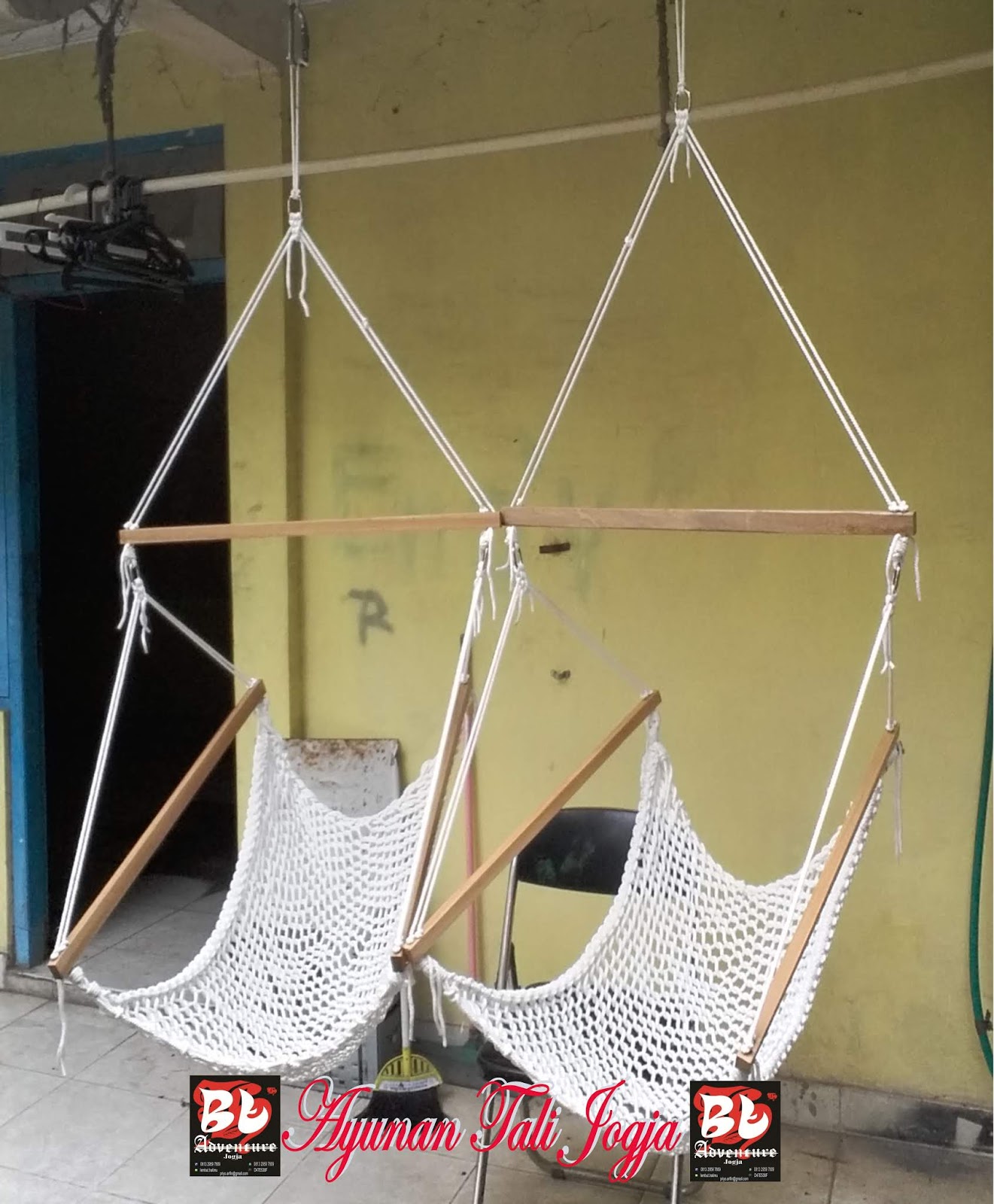hammock jaring jogja / tempat tidur gantung: AYUNAN TALI JOGJA MD1