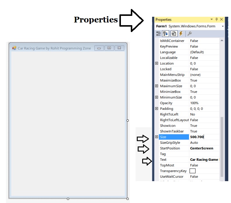 Rohit Programming zone: Car Racing Game in C# Visual Studio