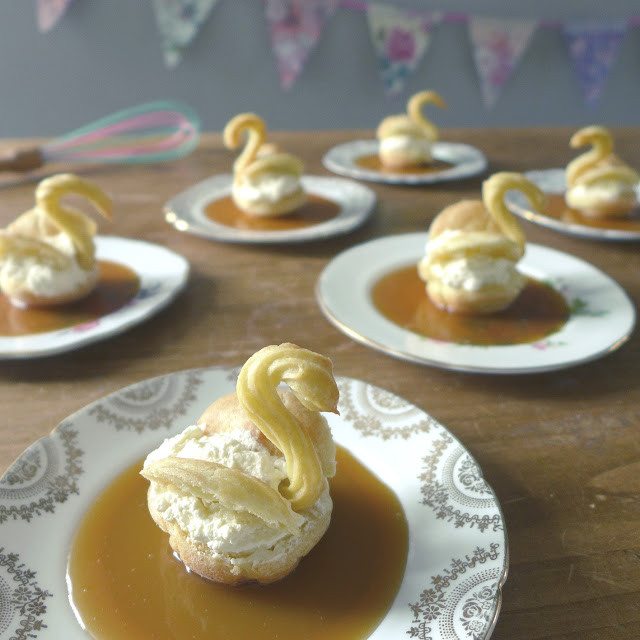 Choux Pastry Swans - Ashley Thomas Design