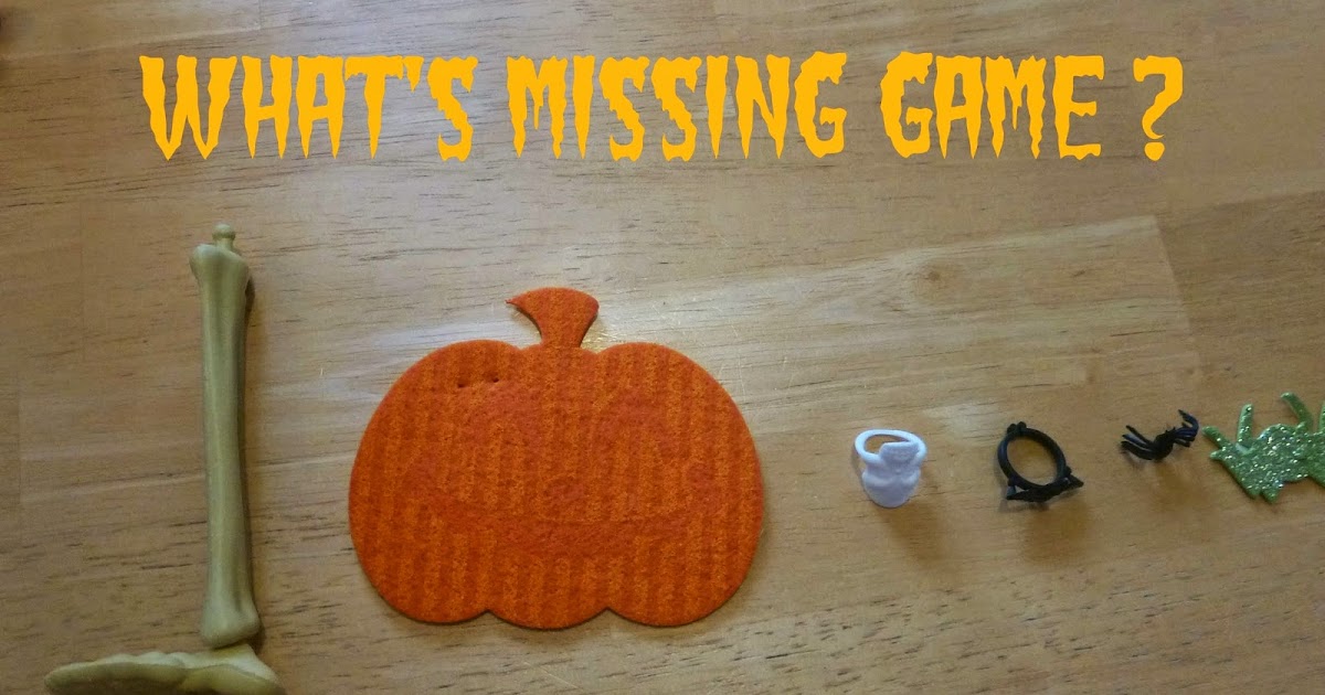 Dabblingmomma: What's Missing Game? (Halloween style!)