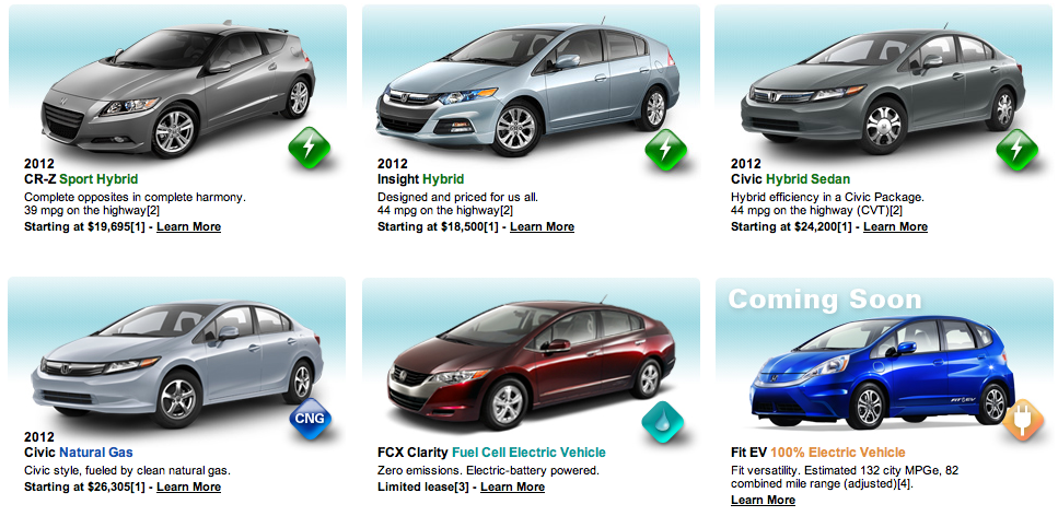 Greg May Honda: Honda Hybrids and Alternative Fuels