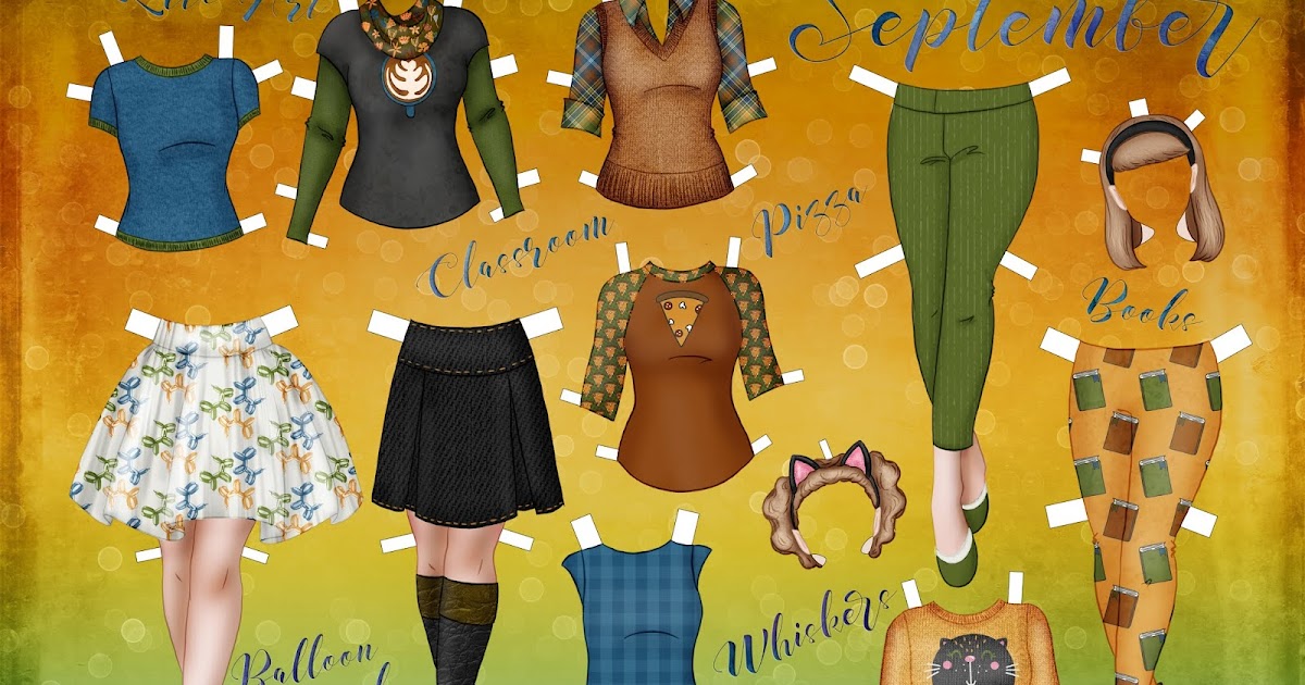 Paper Doll School: September Paper Doll - Set 1