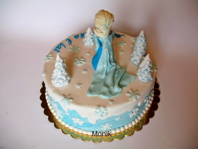 Torciki i Kwiatuszki: Tort z Elsą z Krainy Lodu