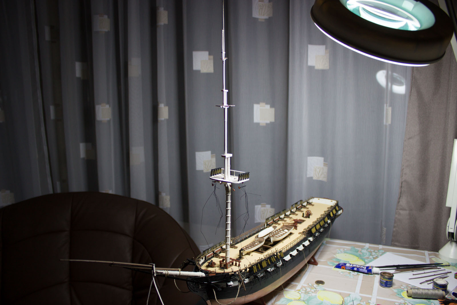 Sailing Ship Models: USS Constitution - Fore Mast