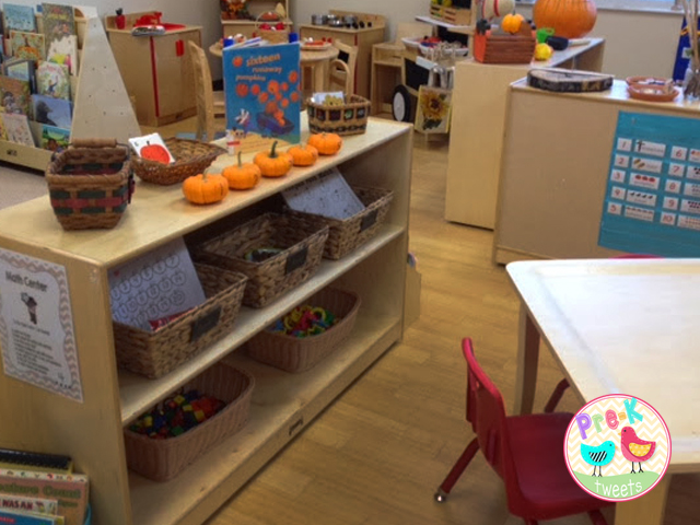 Pre-K Tweets: Learning Centers Blog Hop Series: Math & Manipulatives Center