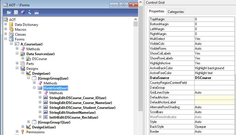 How to Open Form on Grid Field Click in AX 2012 - D365 F&O Solutions