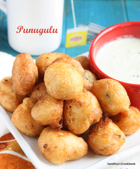 Sandhiya's Cookbook: Punugulu with idly or dosa batter | Andhra ...