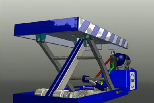 3D Animation of Small Hydraulic Scissor Lift Operating simulation by ...