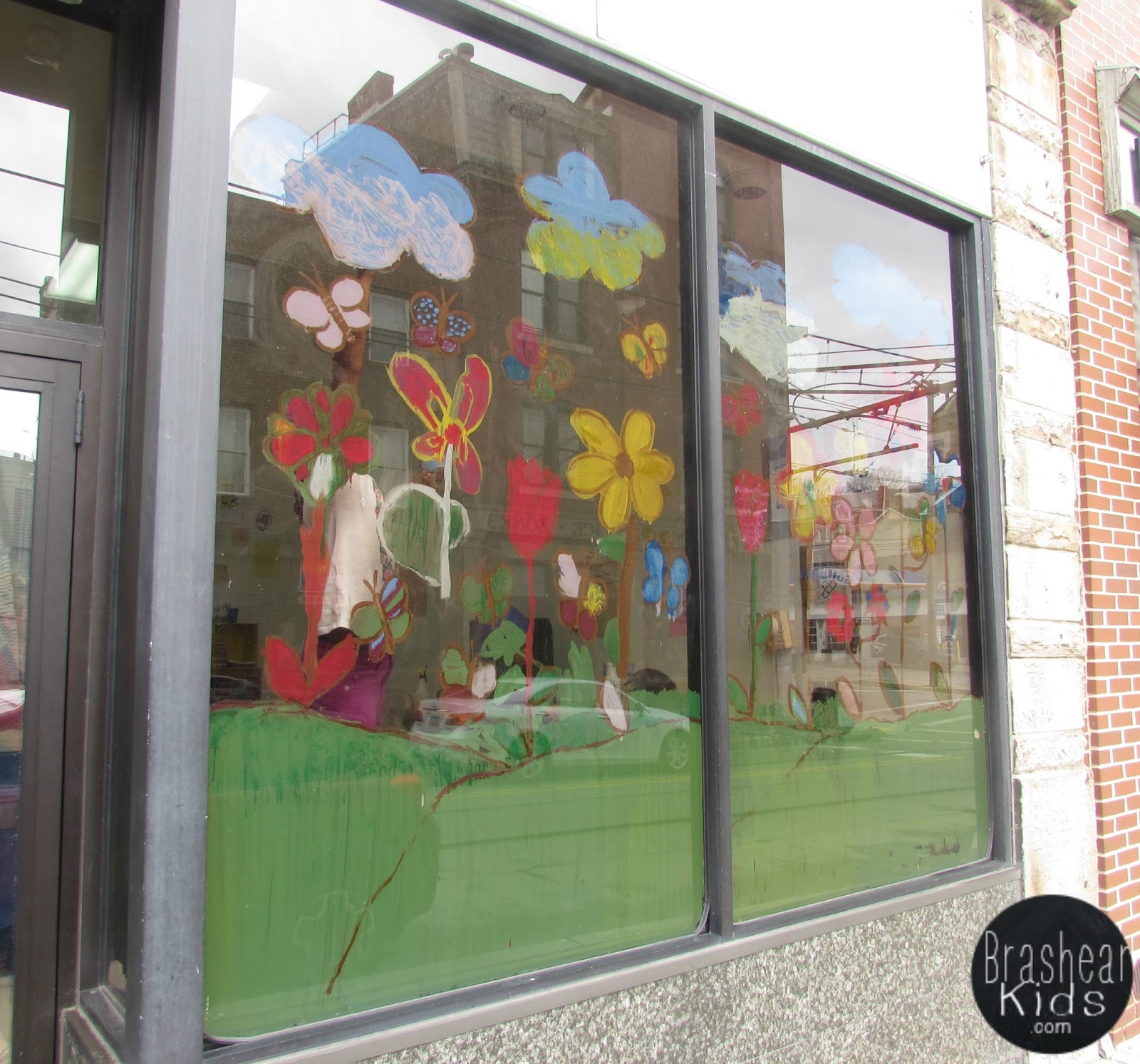 The Brashear Kids: April Showers Bring....Window Painting!