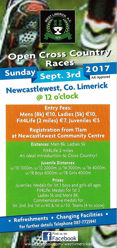 Running in Munster, Ireland: Notice...Open Cross Country in Newcastle ...