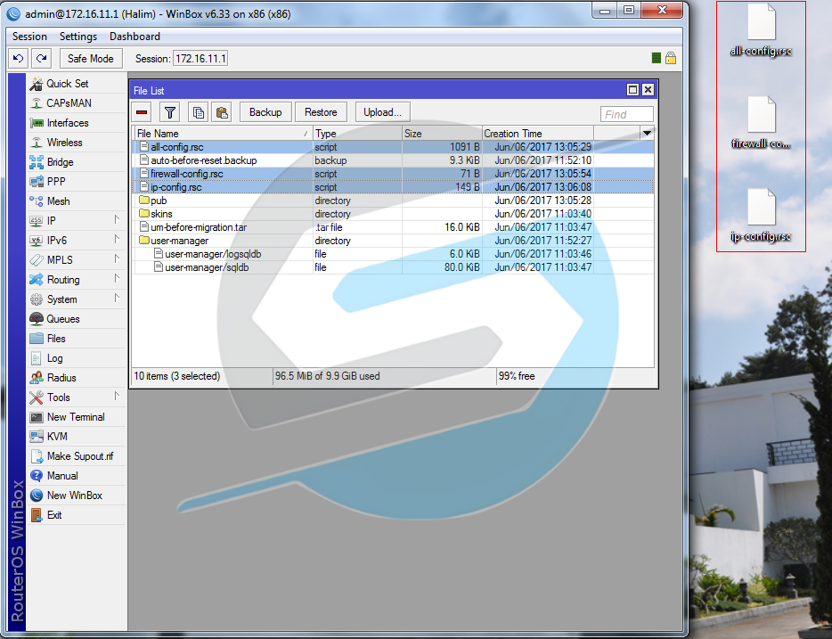Cara Import & Eksport Konfigurasi pada MikroTik ~ Blog Abdul Halim