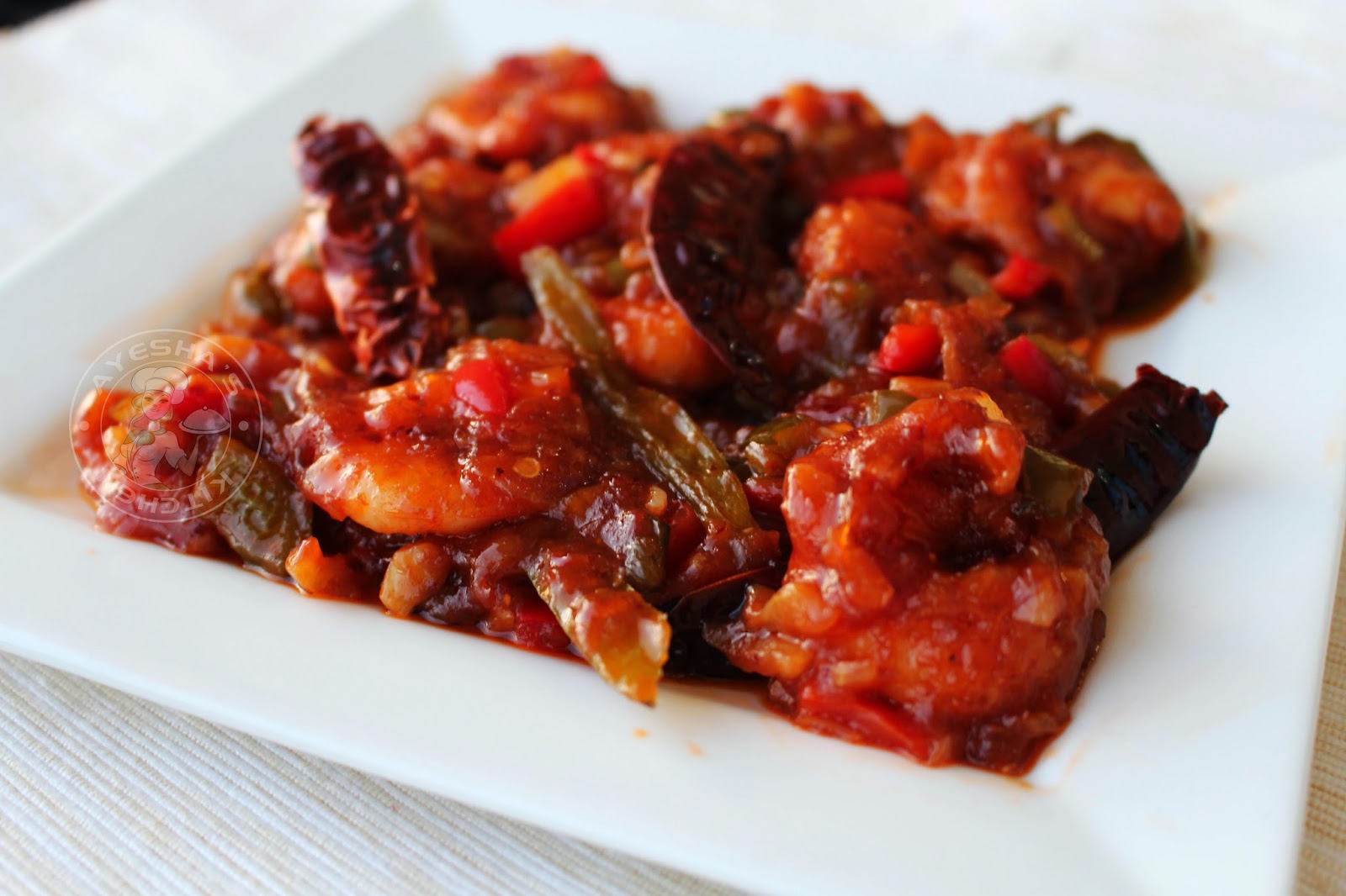 SPICY SHRIMP RECIPE - CHILLI PRAWNS / SHRIMP CHILI