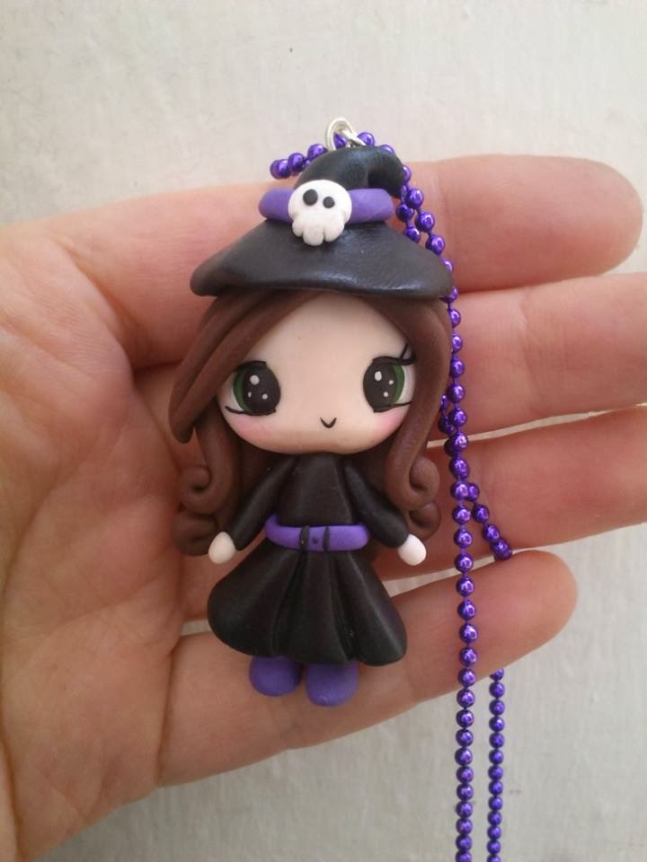 Simonahobby "fimo e non solo": Streghette halloween fimo