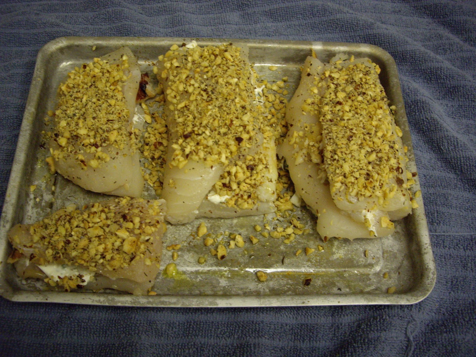 Alaska Cooking Queen: Hazel Nut Crusted Crab Stuffed Halibut