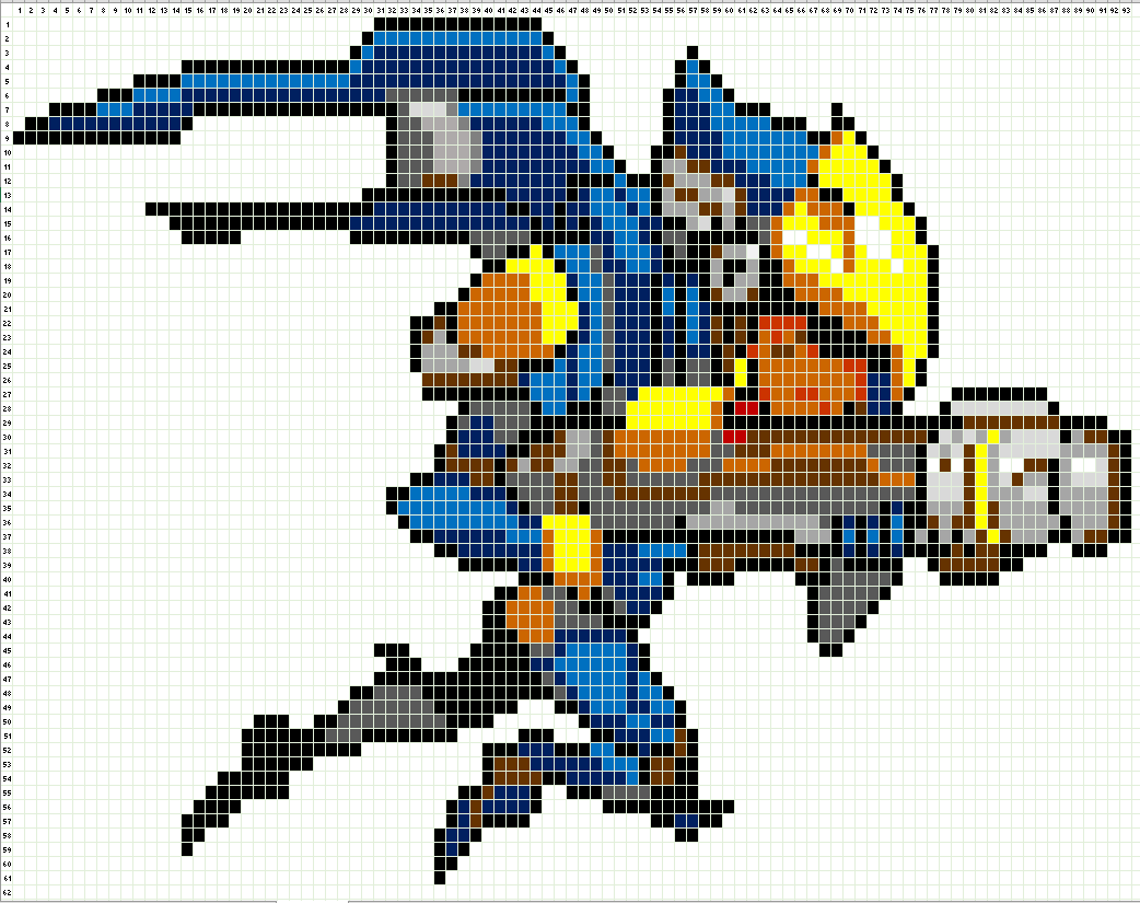 sheMehay Makes: Overwatch Pixel Spray Pattern: Pharah