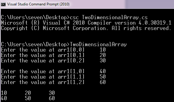 Two Dimensional Array In C Sharp - STUDY TWEETS