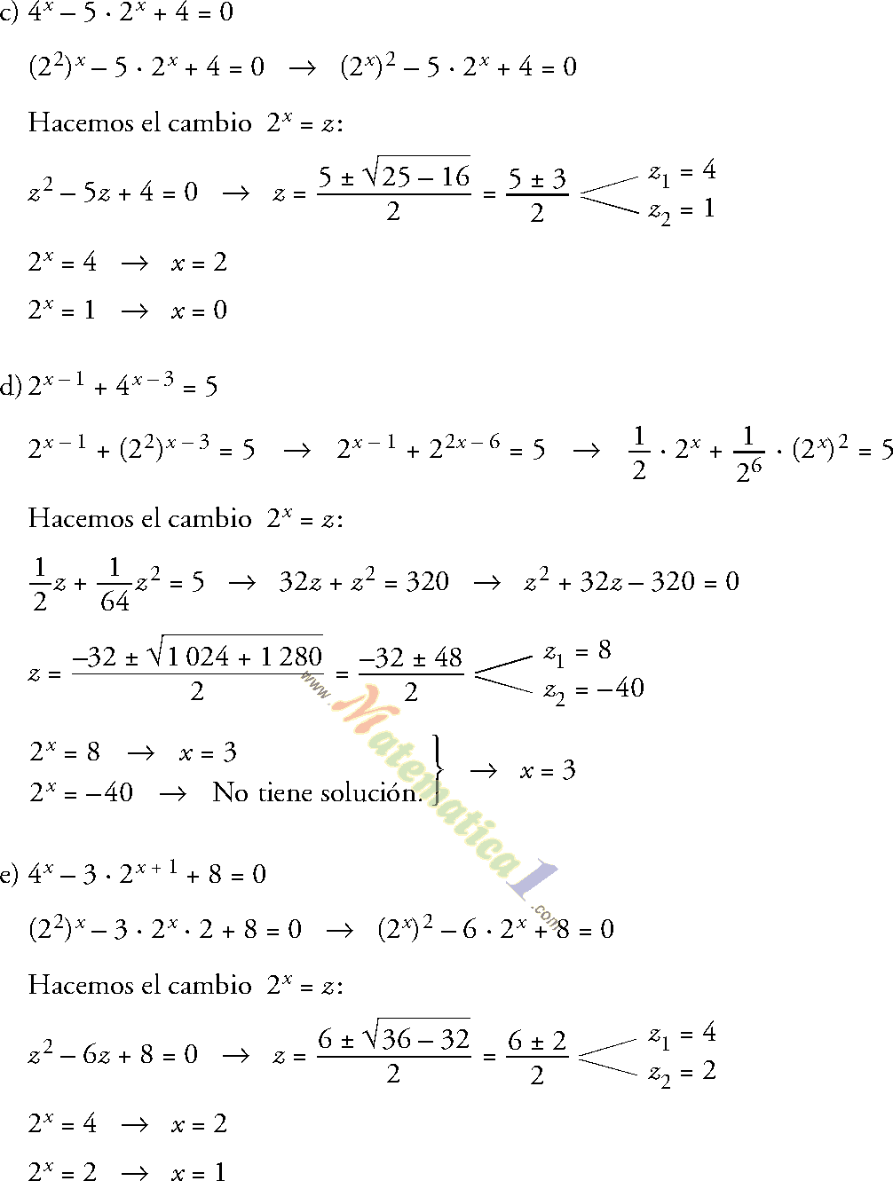 Funcion Exponencial Y Logaritmo Ejercicios Resueltos Pdf