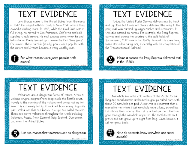 Citing Text Evidence in 6 Steps | Upper Elementary Snapshots
