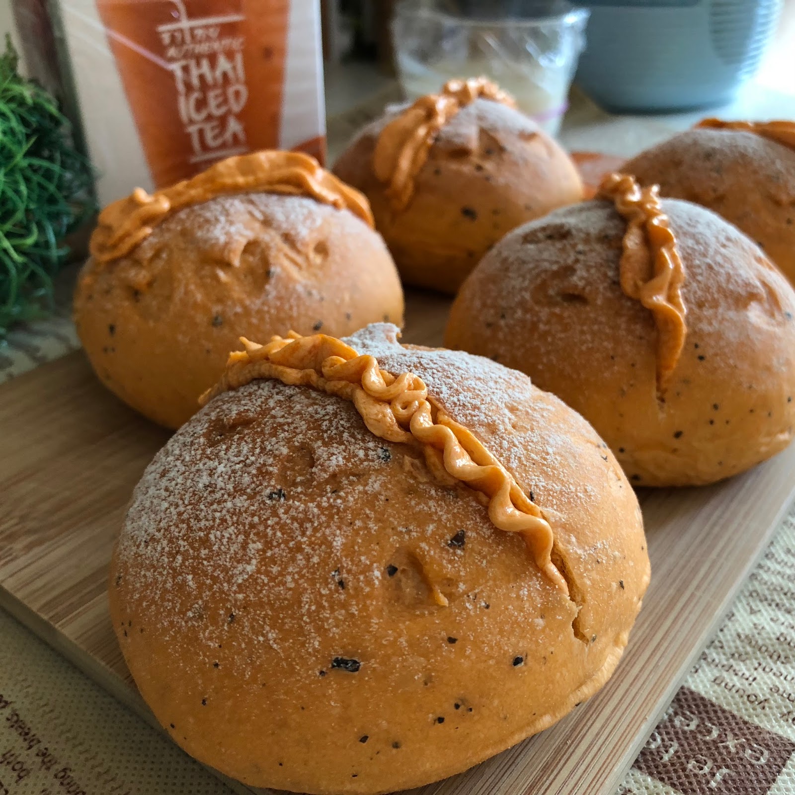 My Mind Patch: Thai Milk Tea Bun with Ermine Cream