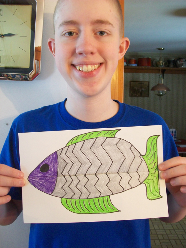 All Things Art: Funky fish art project