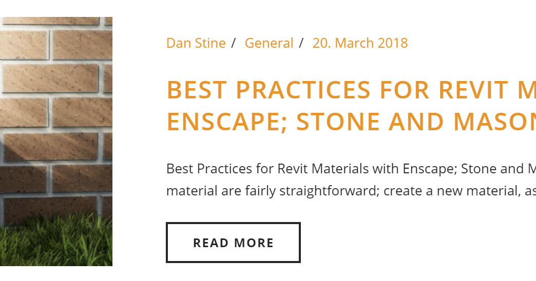 BIM Chapters: Enscape Blog Post: BEST PRACTICES FOR REVIT MATERIALS ...