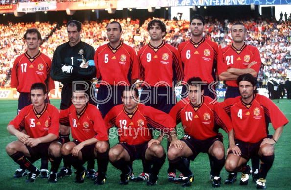 Jersi Bolasepak - Football Jerseys: Spain Home 1998 Replica