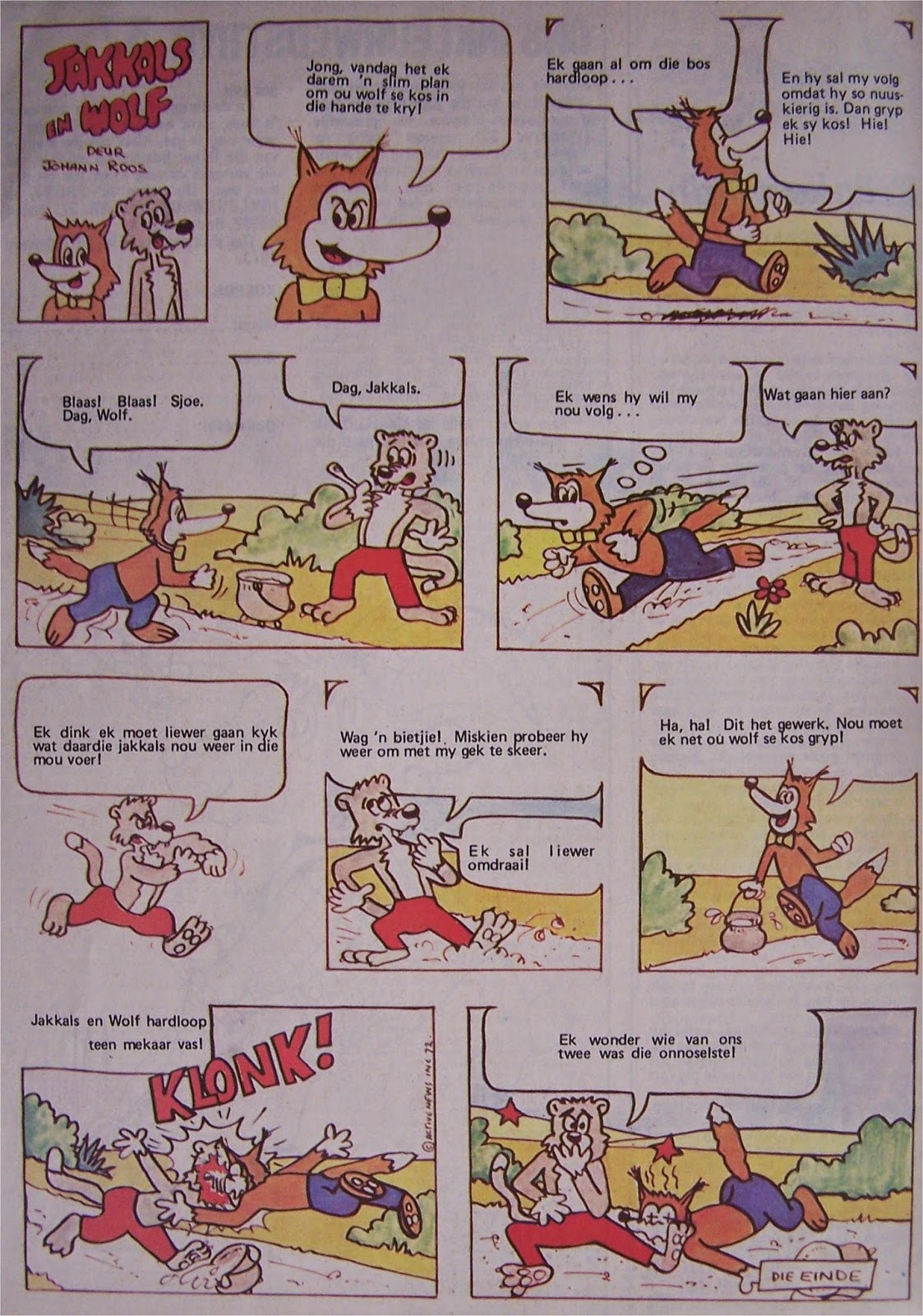 South African Comic Books: Classic Afrikaans Comic Strips