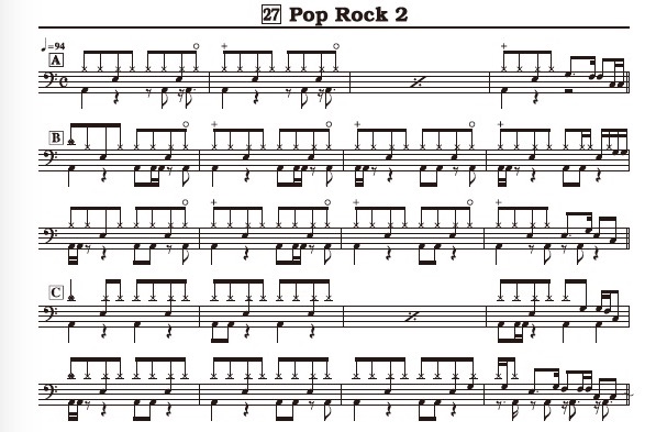 Ritmo Pop Rock 2 | Partituras para Batería