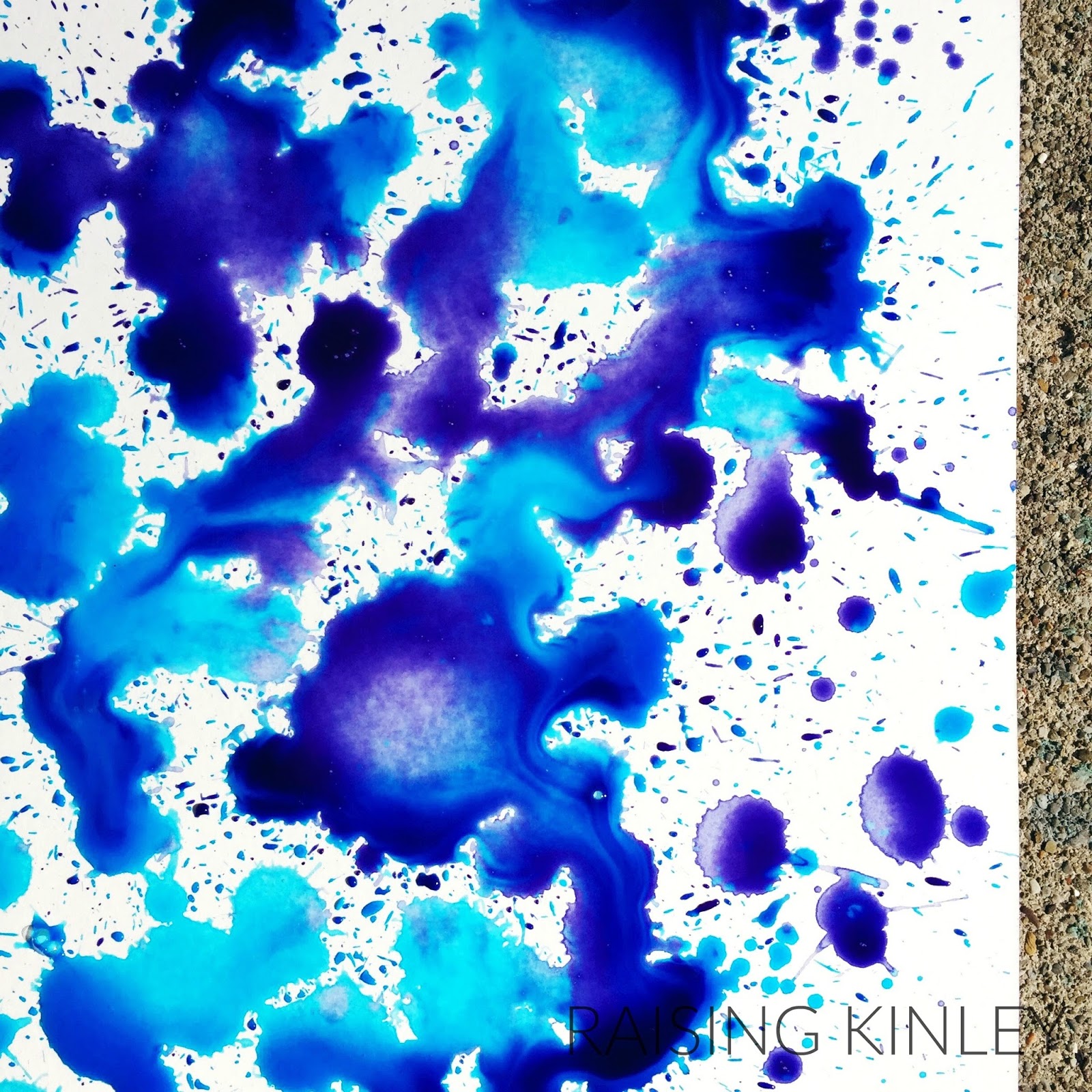 SPLISHY-SPLASHY PUDDLE PAINTING | Raising Kinley