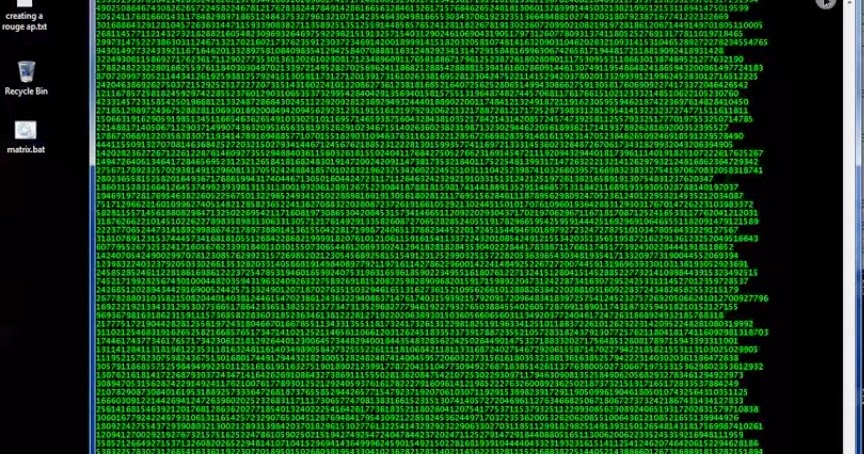 How to create MATRIX in cmd